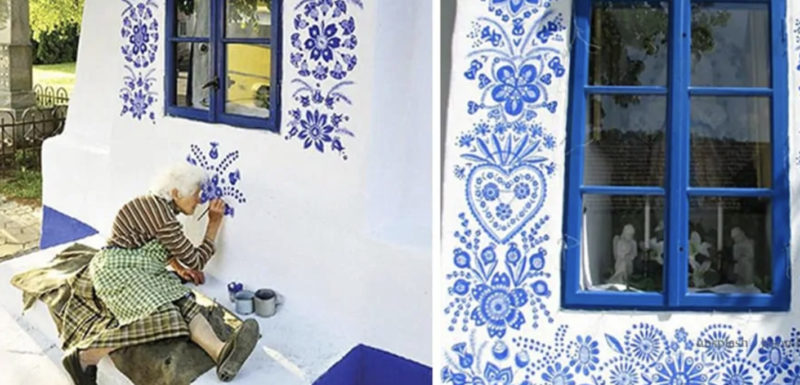 At the age of 91, she transforms her village into an open-air art ...